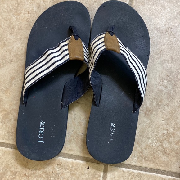J. Crew | Shoes | Jcrew Fabric Flip Flops | Poshmark